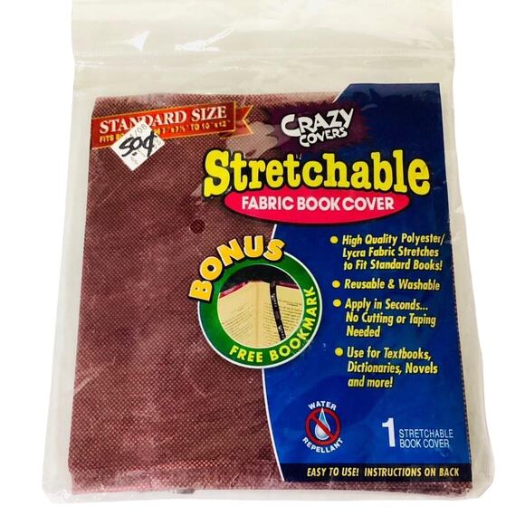 Crazy Covers | Office | Stretchable Fabric Book Cover | Poshmark
